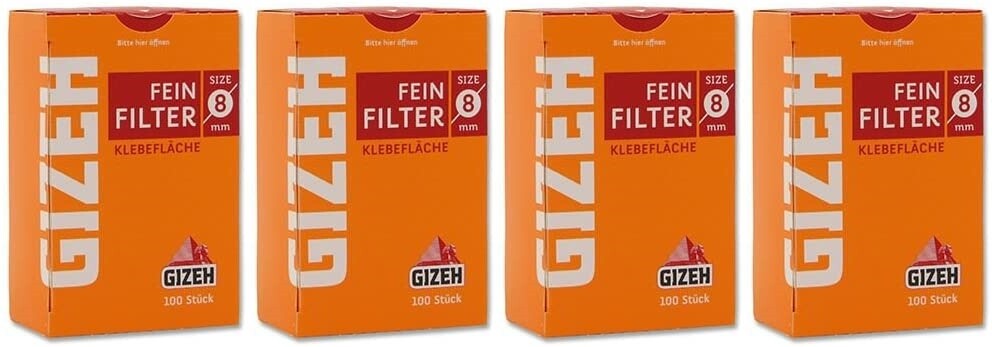 Gizeh Fein Filter 8mm 5-20 100er Box Drehfilter Eindrehfilter ...