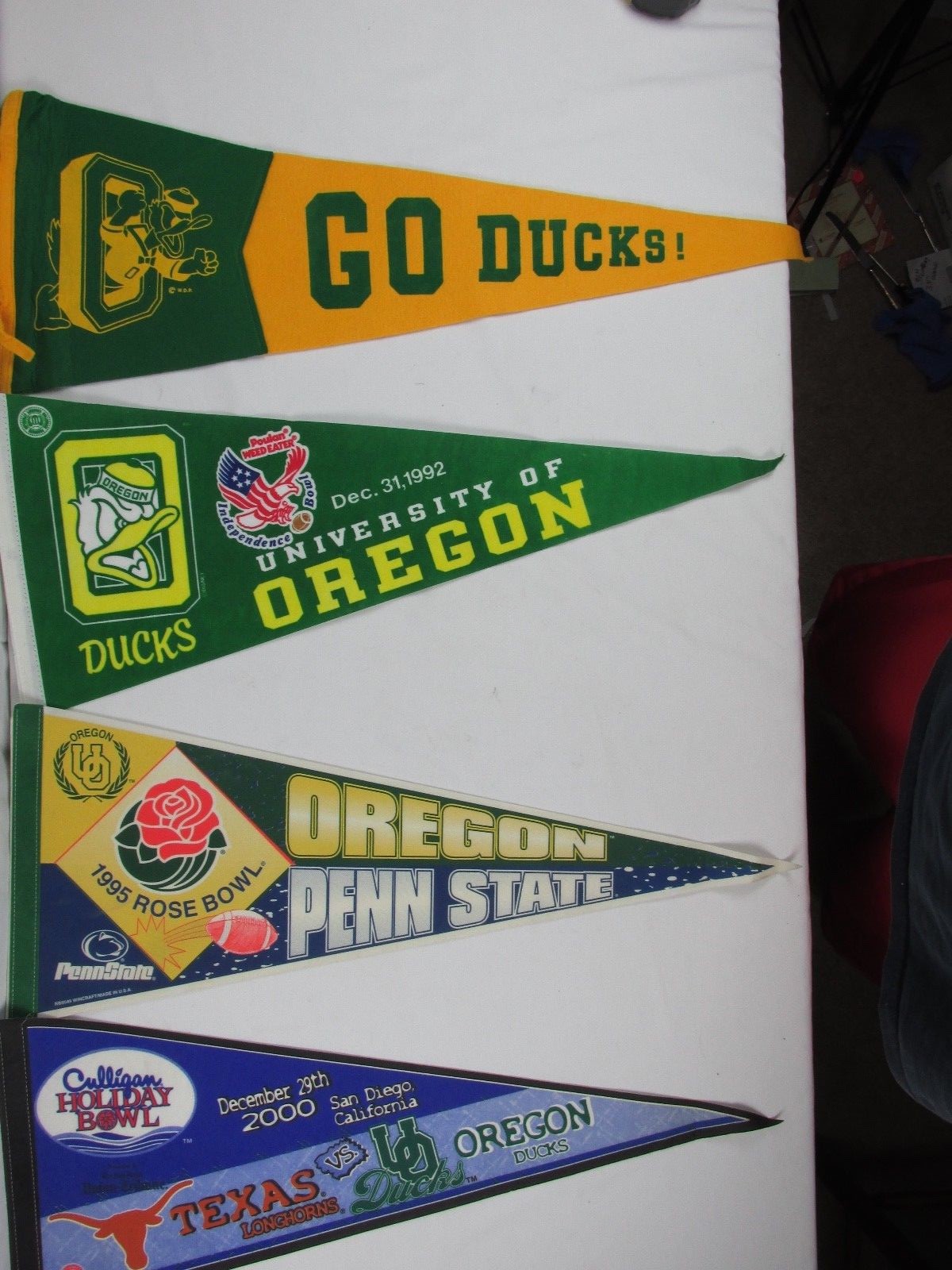 Vintage Oregon Ducks Pennants GO DUCKS U of O Oregon Ducks Collectibles ...