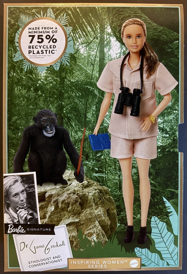 Jane Goodall signed Barbie w/original box in excellent condition | eBay