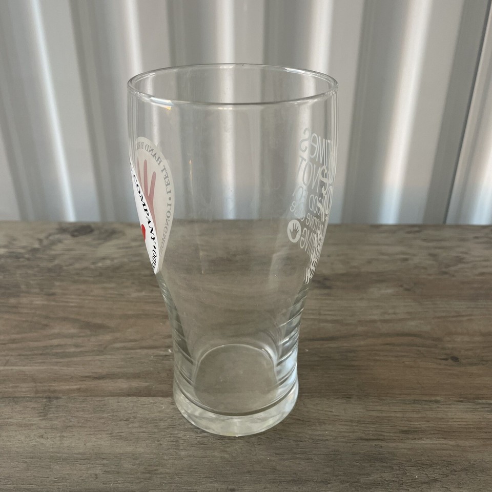 LEFT HAND BREWING CO Pint Glass Tulip Beer Glass Mancave Barware Man ...