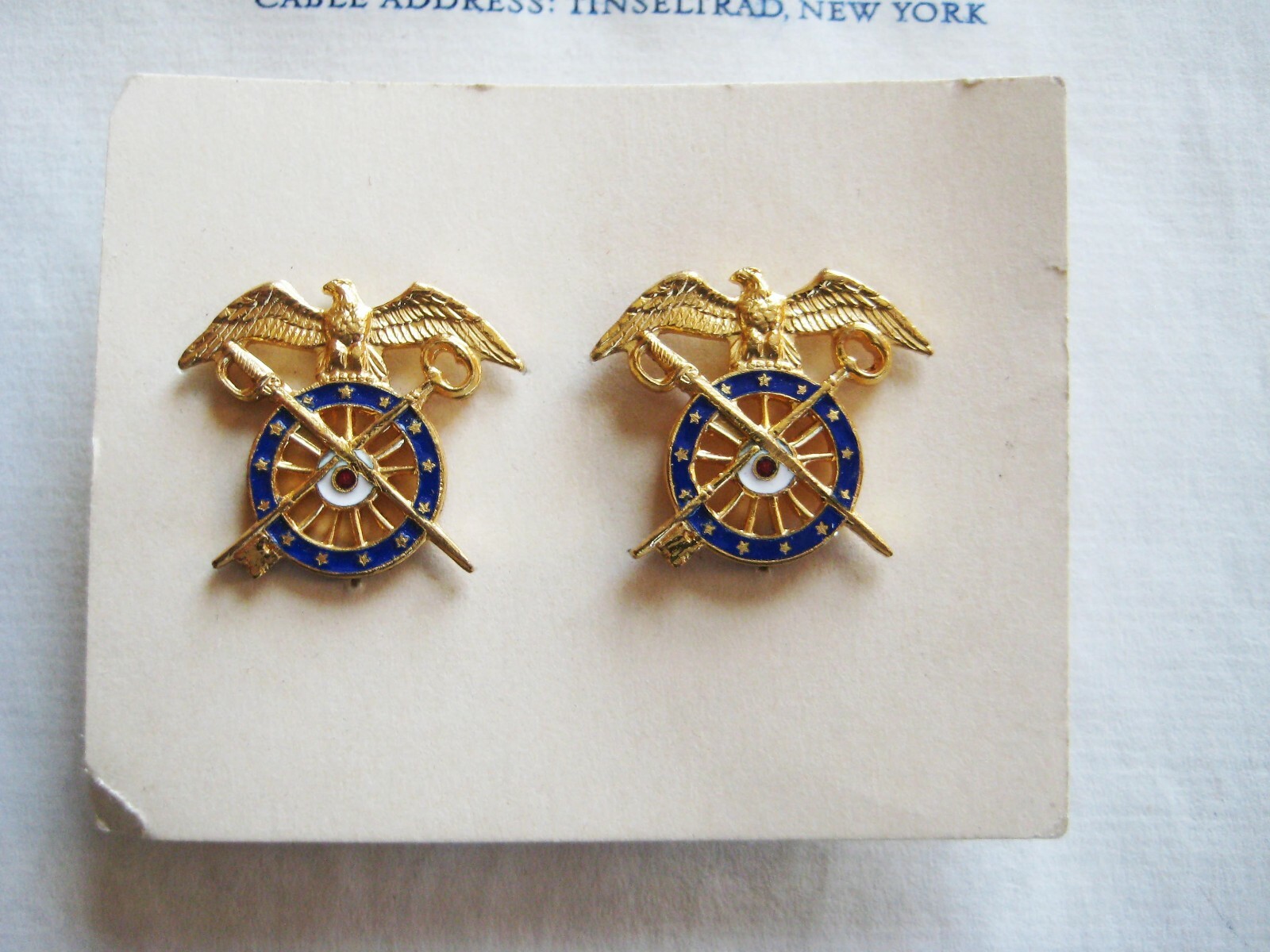 Vintage/Antique NEVER USED US Military Army Quartermaster Insignia Pin ...