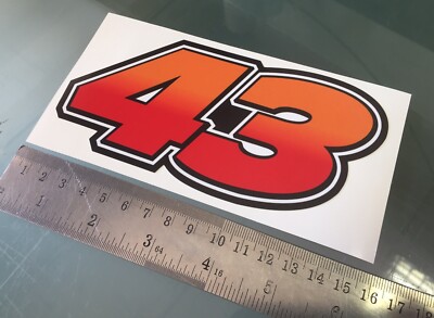 Jack Miller Number 43 Sticker / Decal - 150mm x 75mm | eBay