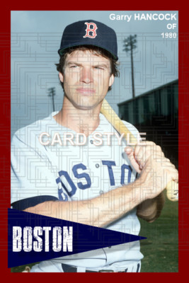 Garry Hancock - 1980 Boston Red Sox - choose a size - full color print ...