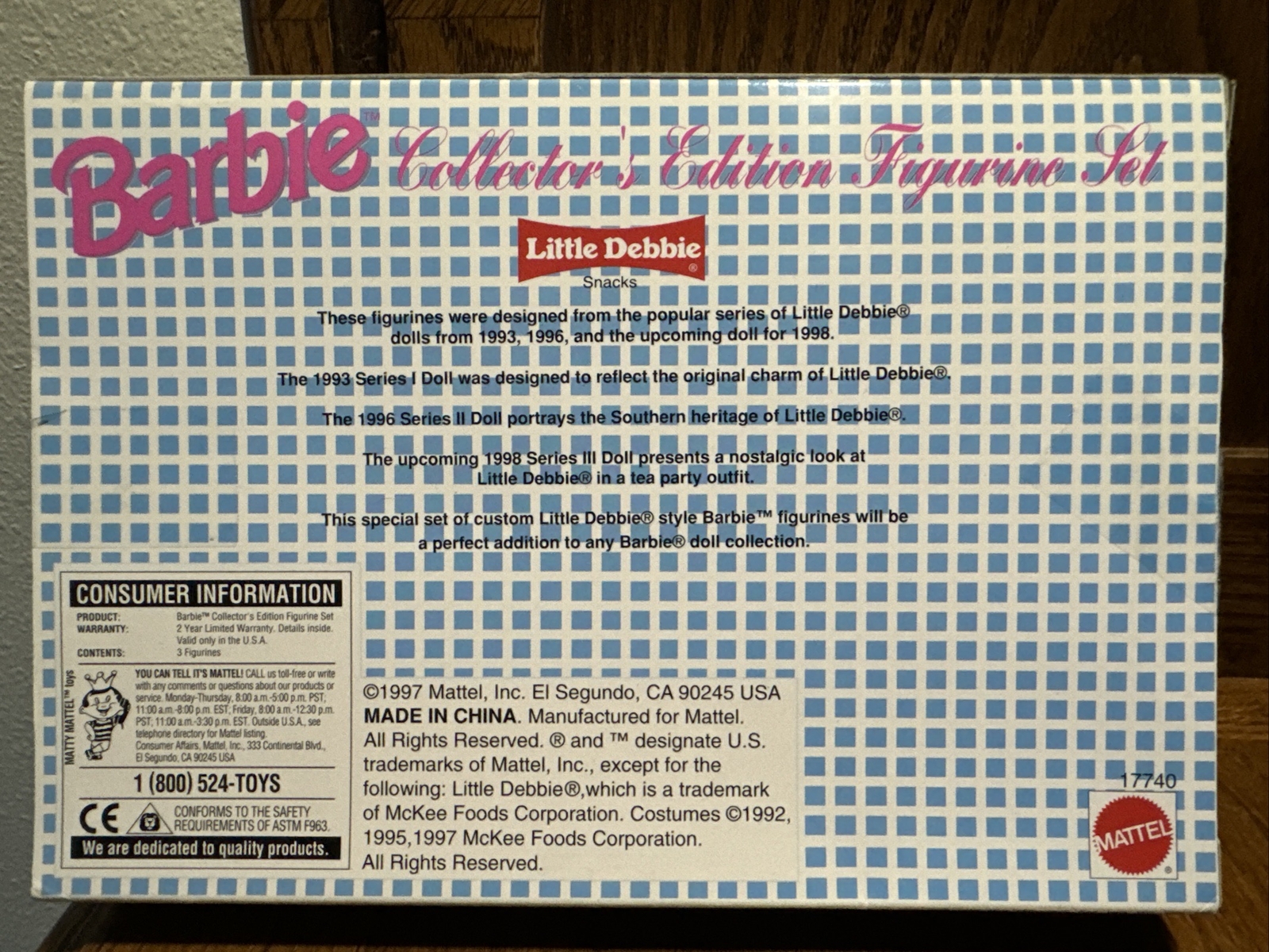 1998 Barbie Little Debbie Series III Collectors Figurines Vintage 17740 ...