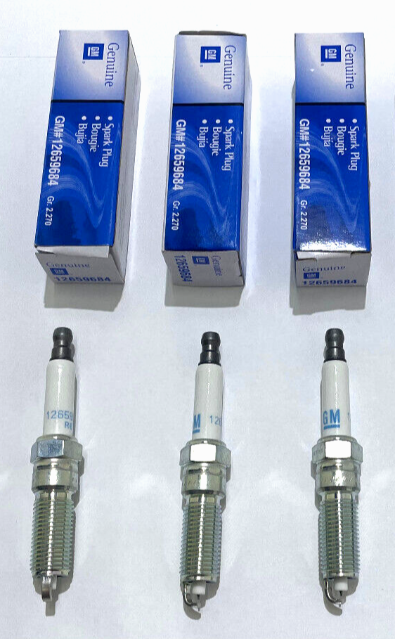 3 x Original Opel Zündkerzen 12659684 Karl 1,0 52KW & 54KW 71PS / 73PS ...