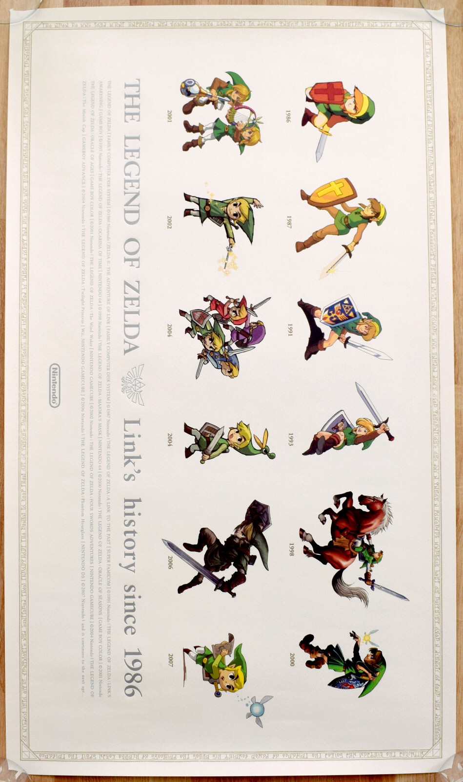 The Legend of Zelda: Link's History Since 1986 RARE Club Nintendo Promo ...