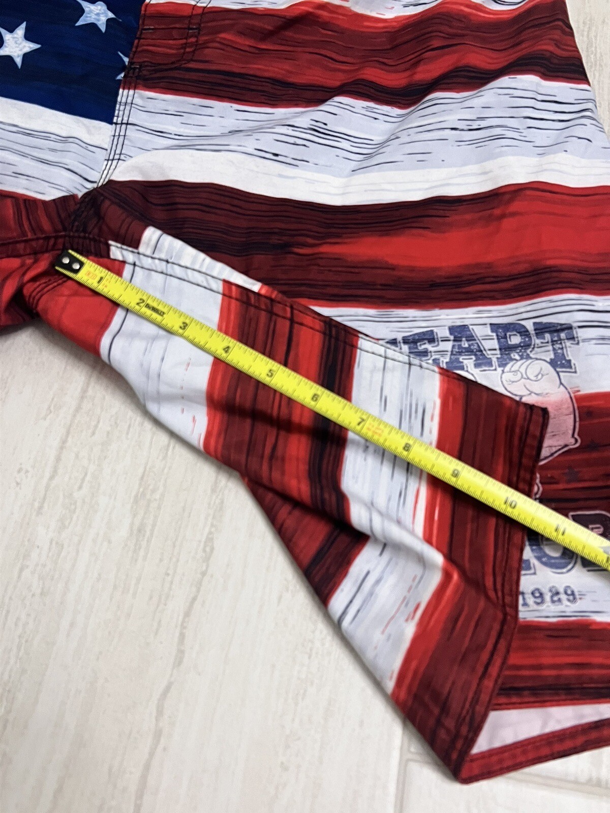 Universal Studios Popeye American Flag Swim Trunks Board Shorts Size XL ...