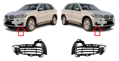 NEW FOR BMW X5 F15 13-18 FRONT BUMPER SIDE GRILLE OPEN TYPE PAIR SET ...