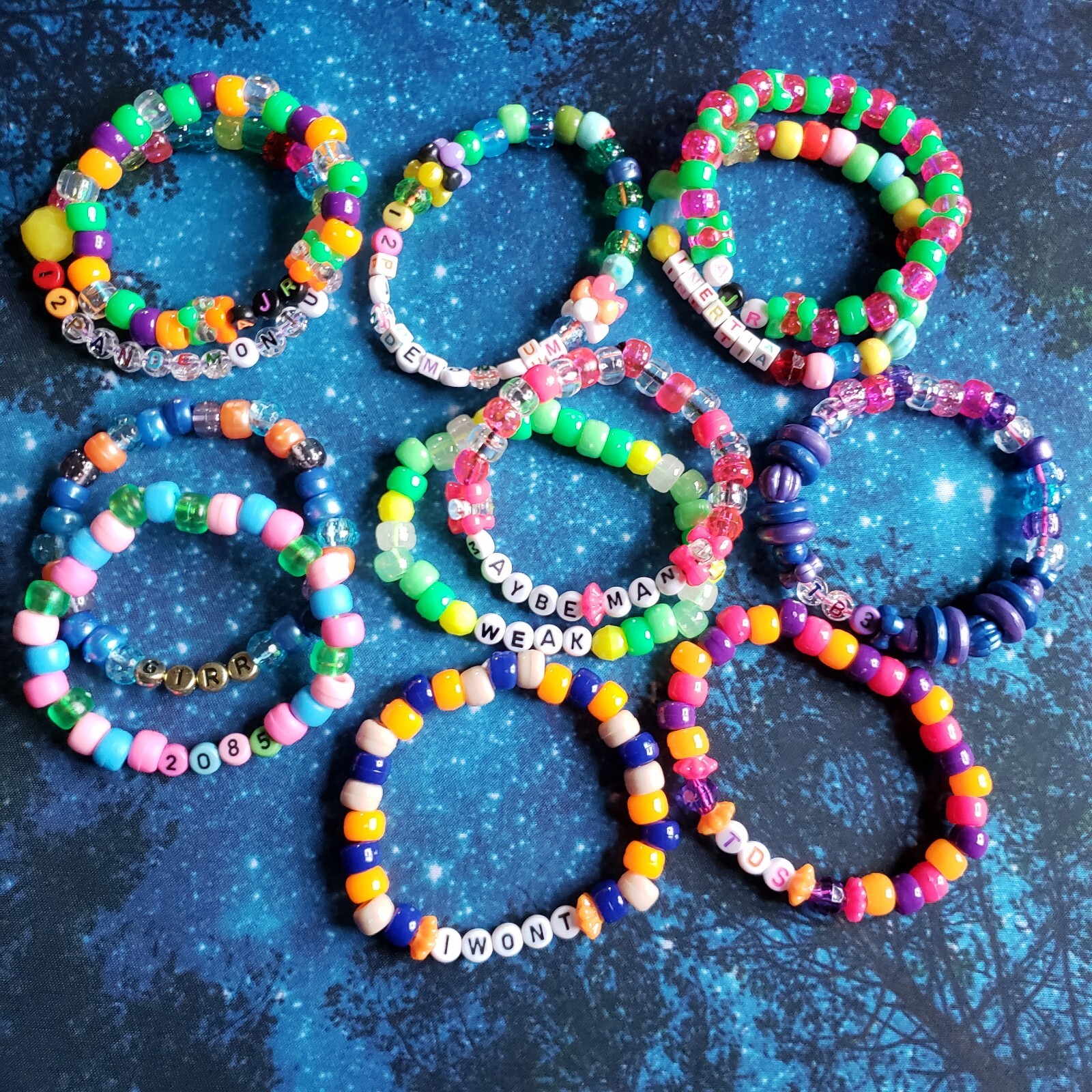 Lot of 12 AJR THE MAYBE MAN TOUR BAND Friendship Bracelets Trading ...