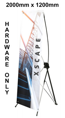 HARDWARE ONLY XSCAPE TENSION BANNER STAND 2000mm x 1200mm Like X Frame ...