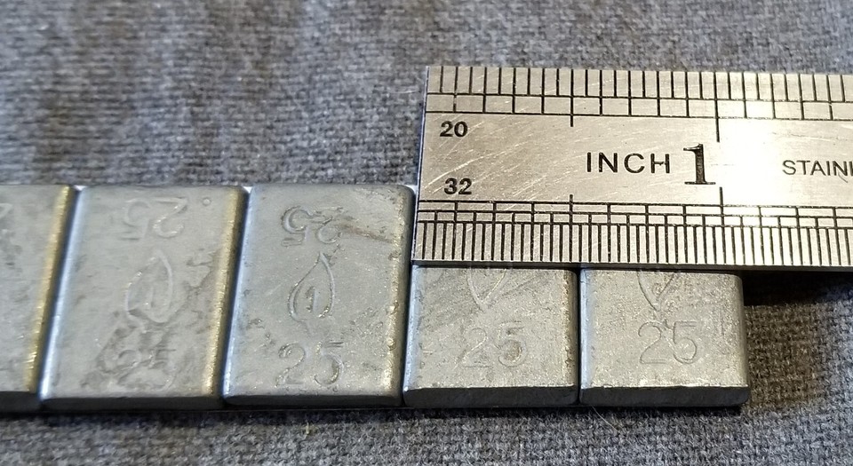 HO Model Railroad Train 1/4 Oz CAR WEIGHTS Adhesive Back LEAD FREE Iron ...