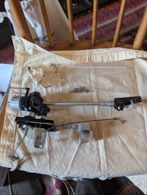 THORENS TONEARM TD 166 c/w Headshell, Lift Switch, Bracket, Screws ...