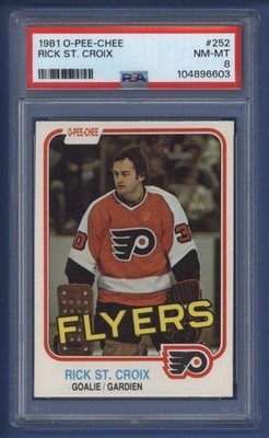 1981-82 OPC #252 RICK ST. CROIX (rc) PSA 8 NM-MT Flyers *ROOKIE ...