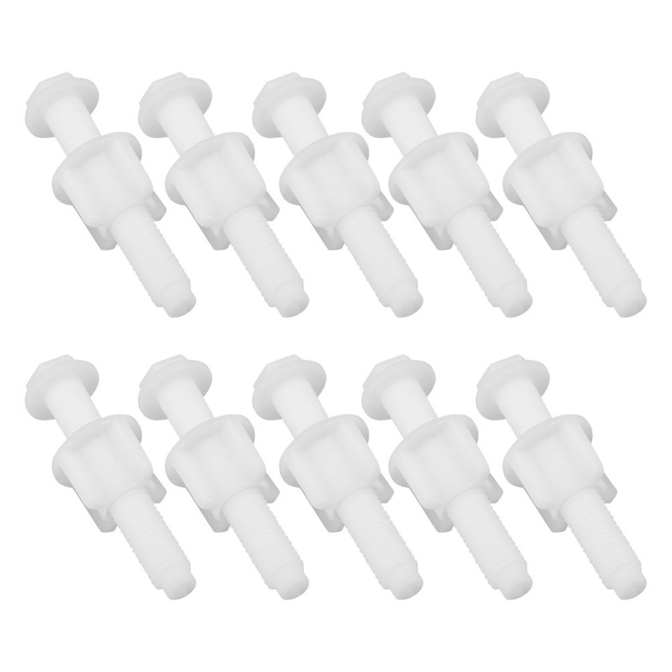 10pcs Plastic Toilet Seat Screws: Toilet Seat Repair Accessories Bolt ...