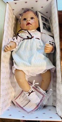 NEW Ashton Drake Galleries Alicia's Gentle Touch Realistic Baby Doll 22 ...