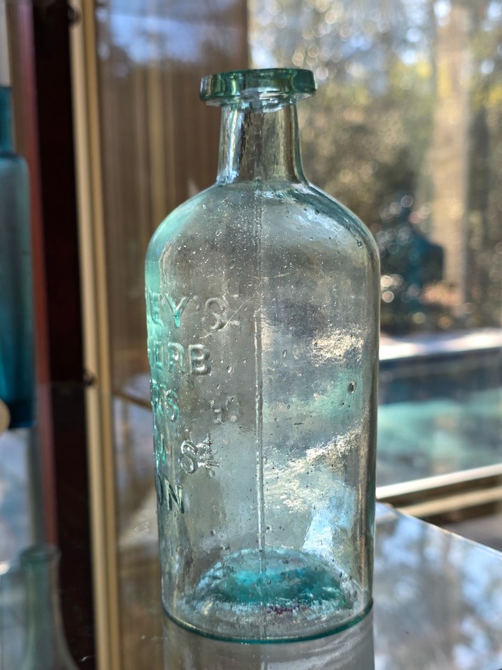 1860's Dr. Langley's Root & Herb Bitters Bottle Backward 99 Union St ...