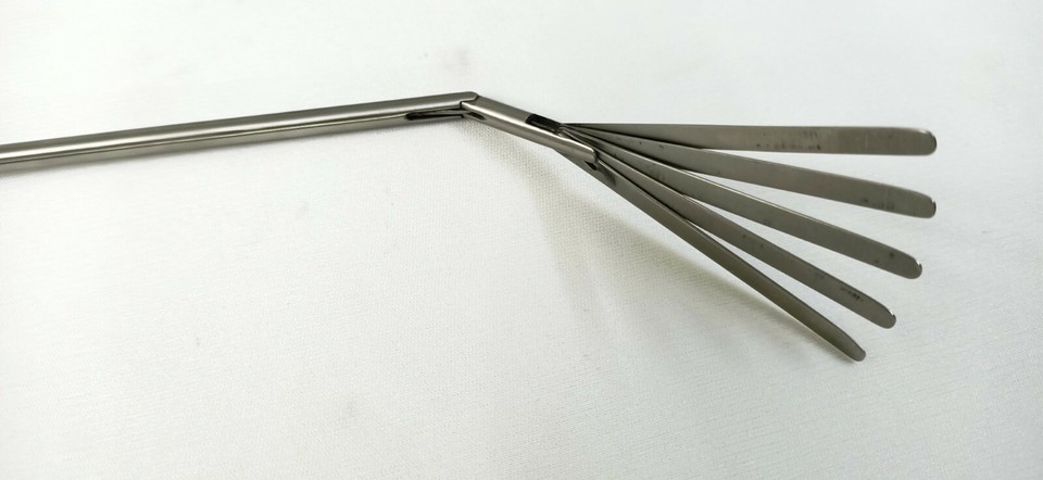 Laparoscopic Fan Retractor 5 Prongs Articulated 5mmx330mm Surgical ...