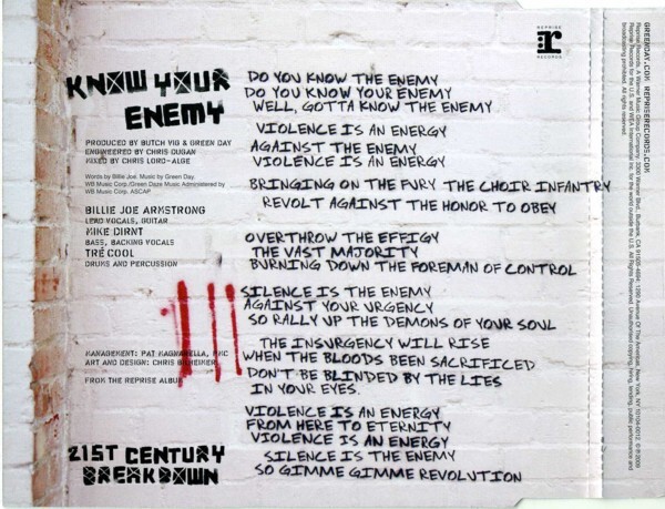 Green Day Know Your Enemy Wallpaper