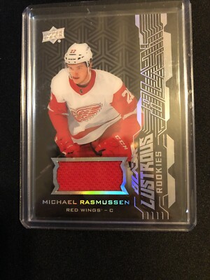 2018-2019 UD Black Michael Rasmussen Lustrous Rookies Jersey Card | eBay