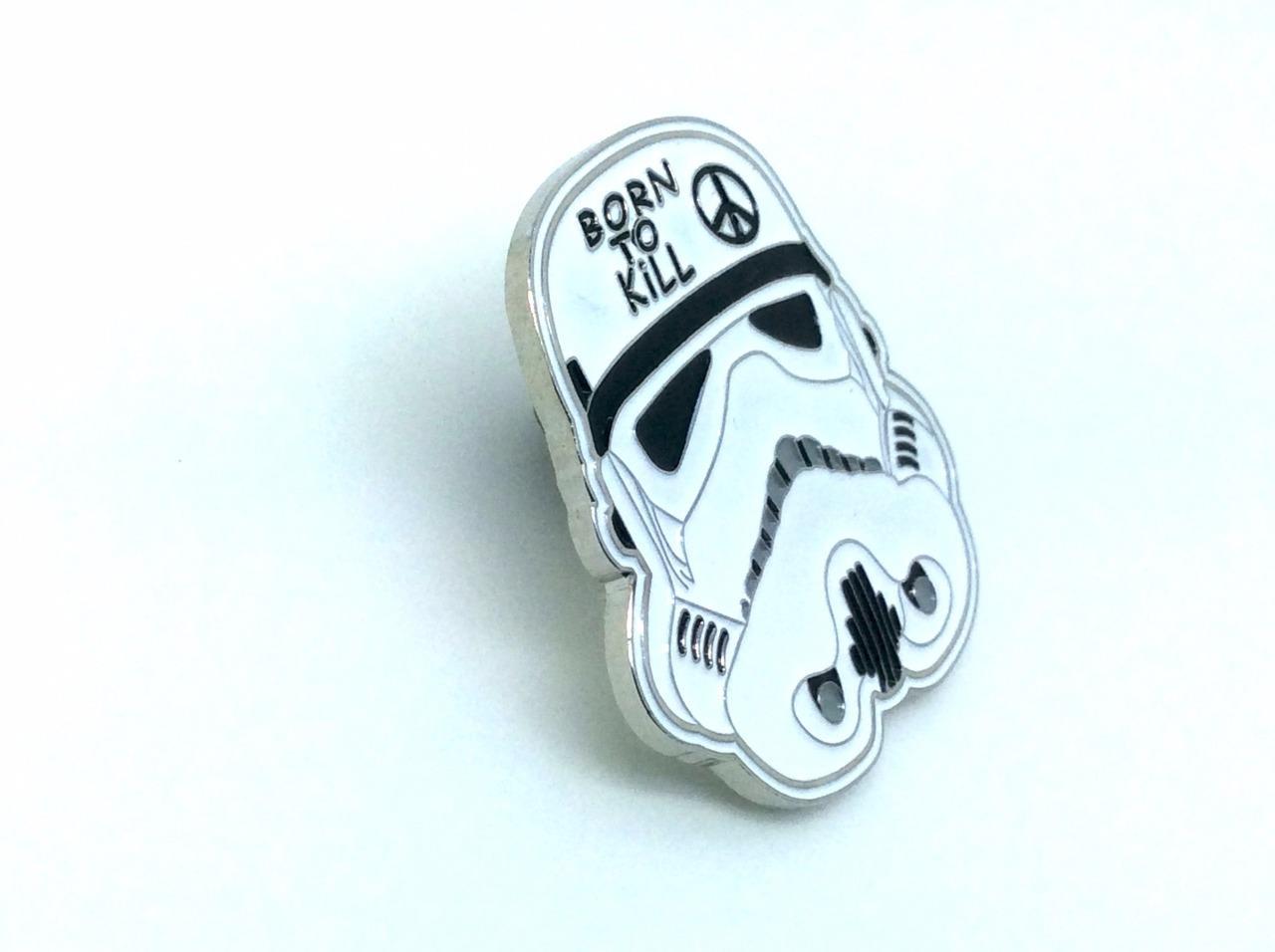Born To Kill Stormtrooper Cosplay Metal Pin Badge | eBay UK