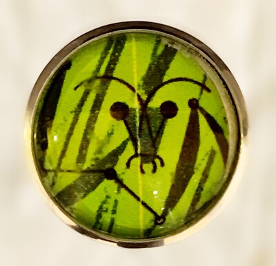 Charley Harper Praying Mantis Predator Insect 1" Glass Sewing Button ...