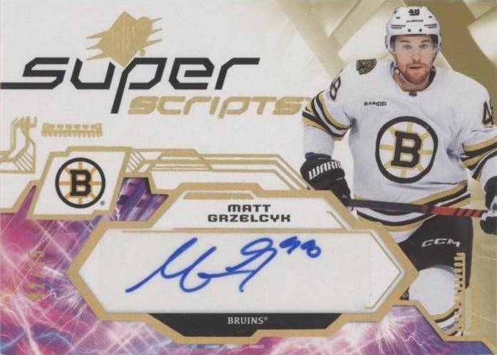 2023-24 SPx - Super Scripts Matt Grzelcyk #SS-MG Gold /25 (AU) for sale ...