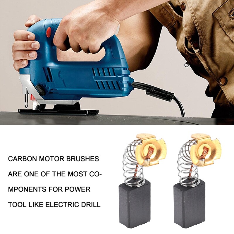 2 Pcs Electric Drill Motor Carbon Brushes 15 x 9 x 6mm S2W56851 | eBay
