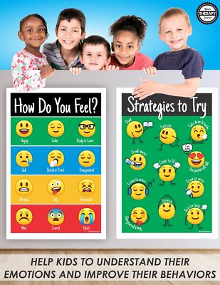 Pbs Kids DEVENALSA 4 Feelings Chart For Kids, Poster Feelings Posters ...