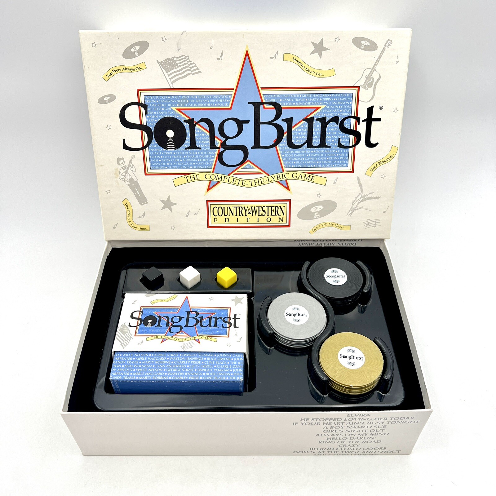 Vintage Song Burst Country & Western Edition The Lyric Board Game 100% ...