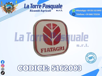 5162083 STEMMA LOGO FIATAGRI PER TRATTORE FIAT ORIGINALE CNH | eBay