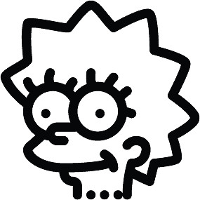 Lisa Simpson Vinyl Sticker Decal 100x100mm | eBay