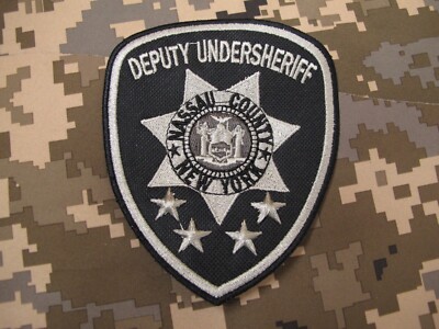 DEPUTY UNDERSHERIFF NASSAU COUNTY SHERIFF NEW YORK POLICE PATCH RARE | eBay