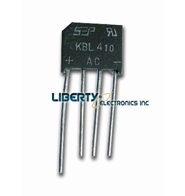 LOT of 5 (five) RECTIFIER DIODE 4A 1000V in line KBL410 | eBay