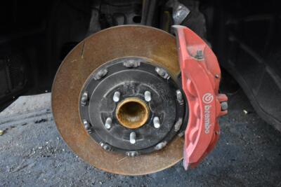 16 CHALLENGER HELLCAT OEM RED 6 PISTON FRONT & REAR BREMBO BRAKE ...