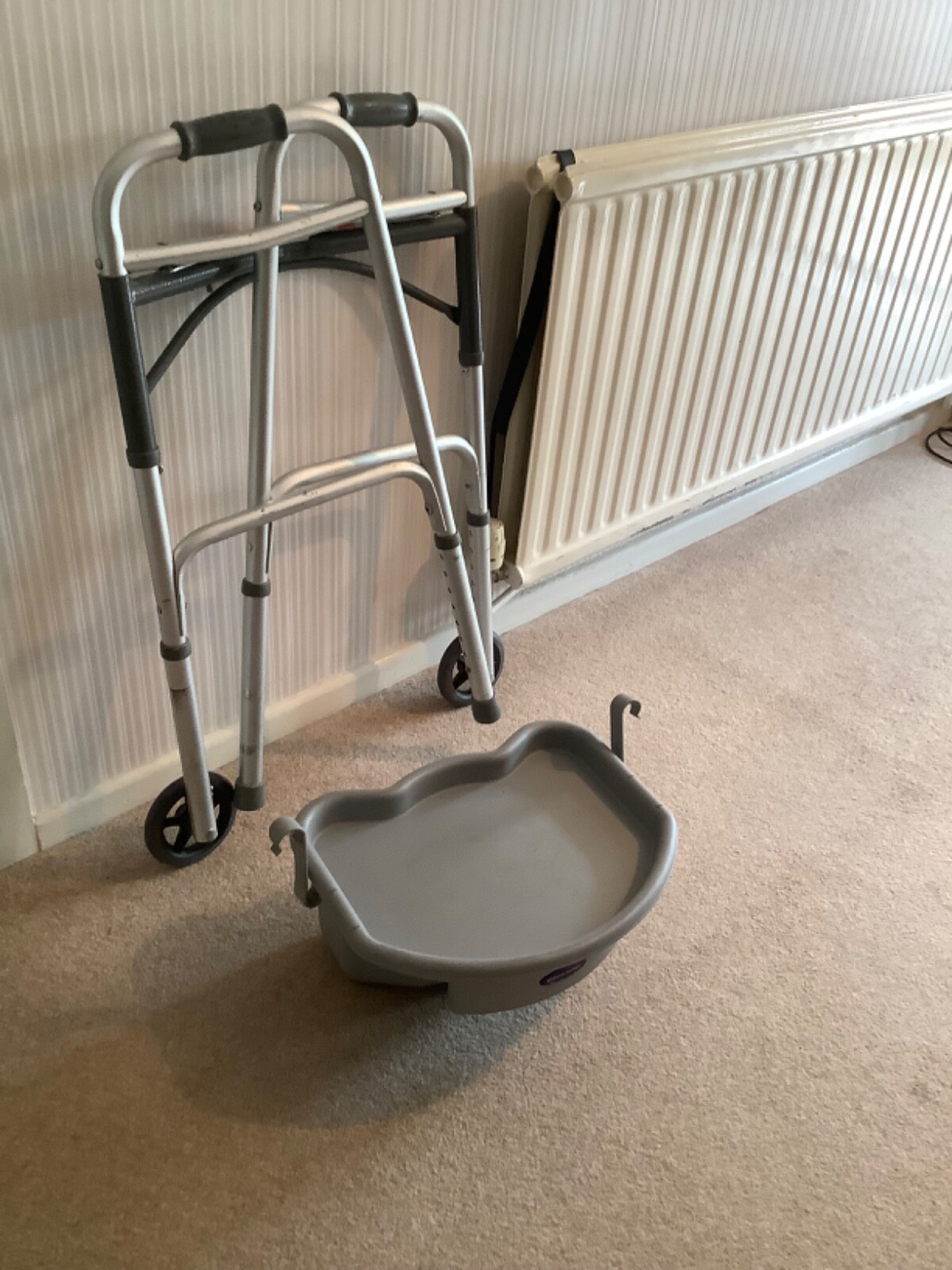 Drive folding walking frame with detachable caddy/tray . Used. Good ...