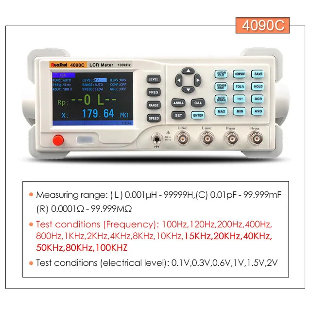 Digital LCR Meter Benchtop Capacitance Resistance Impedance Inductance ...