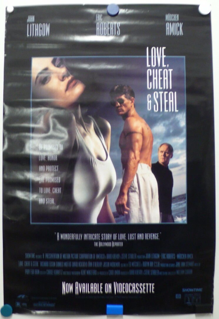 LOVE, CHEAT, & STEAL 1994 John Lithgow, Eric Roberts, Madchen Amick ...