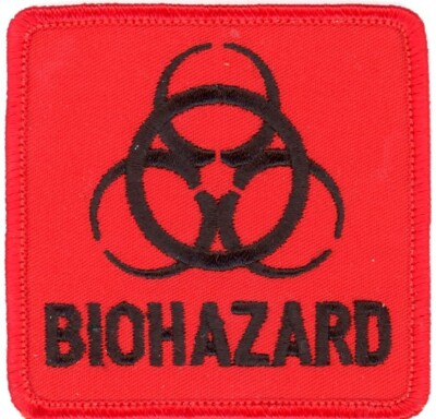 PATCH BIOHAZARD SYMBOL IRON ON | eBay