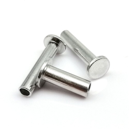 10/50X M2-M6 GB875 Aluminum Flat Thin Head Semi Hollow Tubular Shank ...