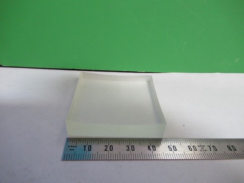 OPTICAL FROSTED GLASS BLOCK, one side polished pl-cc OPTICS AS PICTURED ...