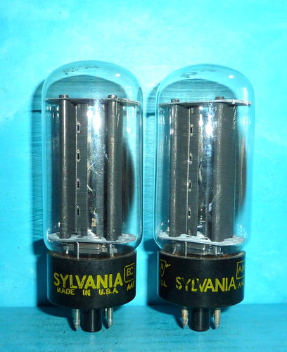 2 Sylvania 5R4GYB Rectifier Tubes Black Plates Tested | eBay