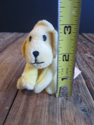 Only Hearts Pets Mini 3" Yellow Dog McDonalds Plush Puppy Hook & Loop ...