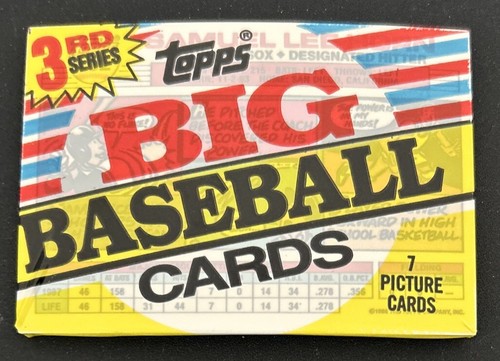 1988 Topps Big Baseball Cards Pack 3rd Series Sam Horn Red Sox Rookie ...