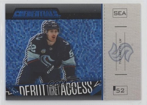 2023-24 Credentials Debut Ticket Access Horizontal Blue /49 Tye Kartye ...