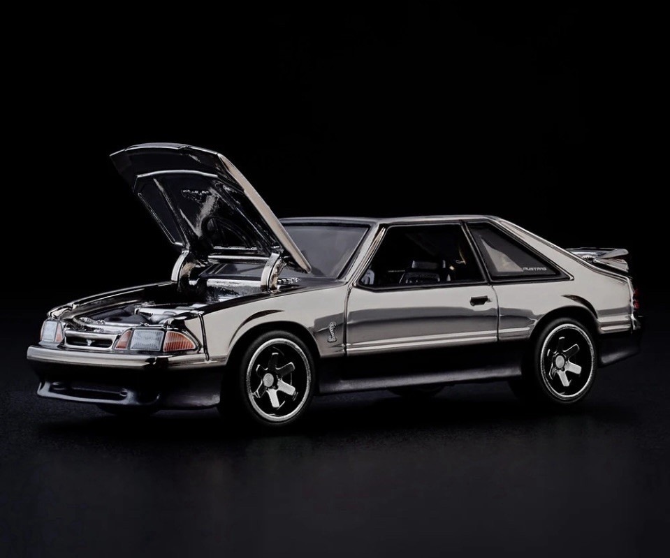 Hot Wheels RLC 1993 Ford Mustang Cobra R Chrome Black Presale | eBay