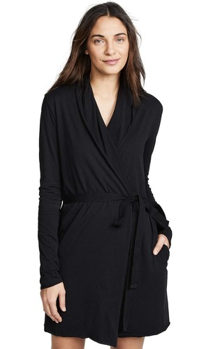 Women s Skin SSFJ8472 Double Layer Wrap Robe (Black XL) 849331003508| eBay