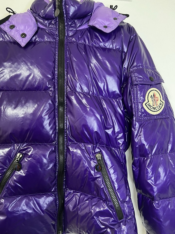 Moncler puffer Jacket S Purple Goose | eBay