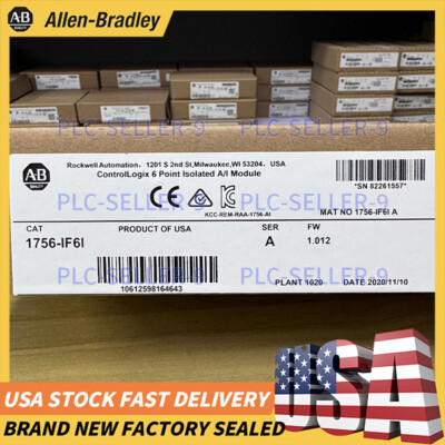 1756-IF6I ControlLogix 6Point Isolated A/I Module New Sealed Allen ...