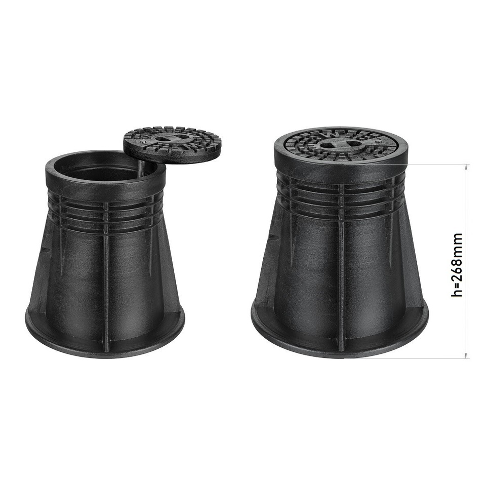 Water Stop Tap Box Surface Box Stop Cock Box Valve Box with Cast Iron ...