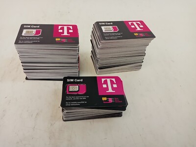 237 NEW T-Mobile 4G 5G LTE Sim Card Tmobile TRIPLE CUT Mixed Dates | eBay